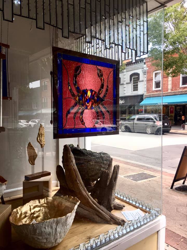 Crab Stained Glass Creation - Michaelé Rose Watson